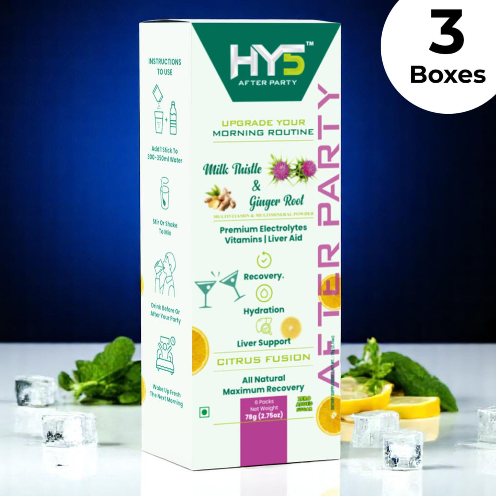 After Party – Citrus Fusion (18 Sachets) + Free Shipping & Shaker – HY5